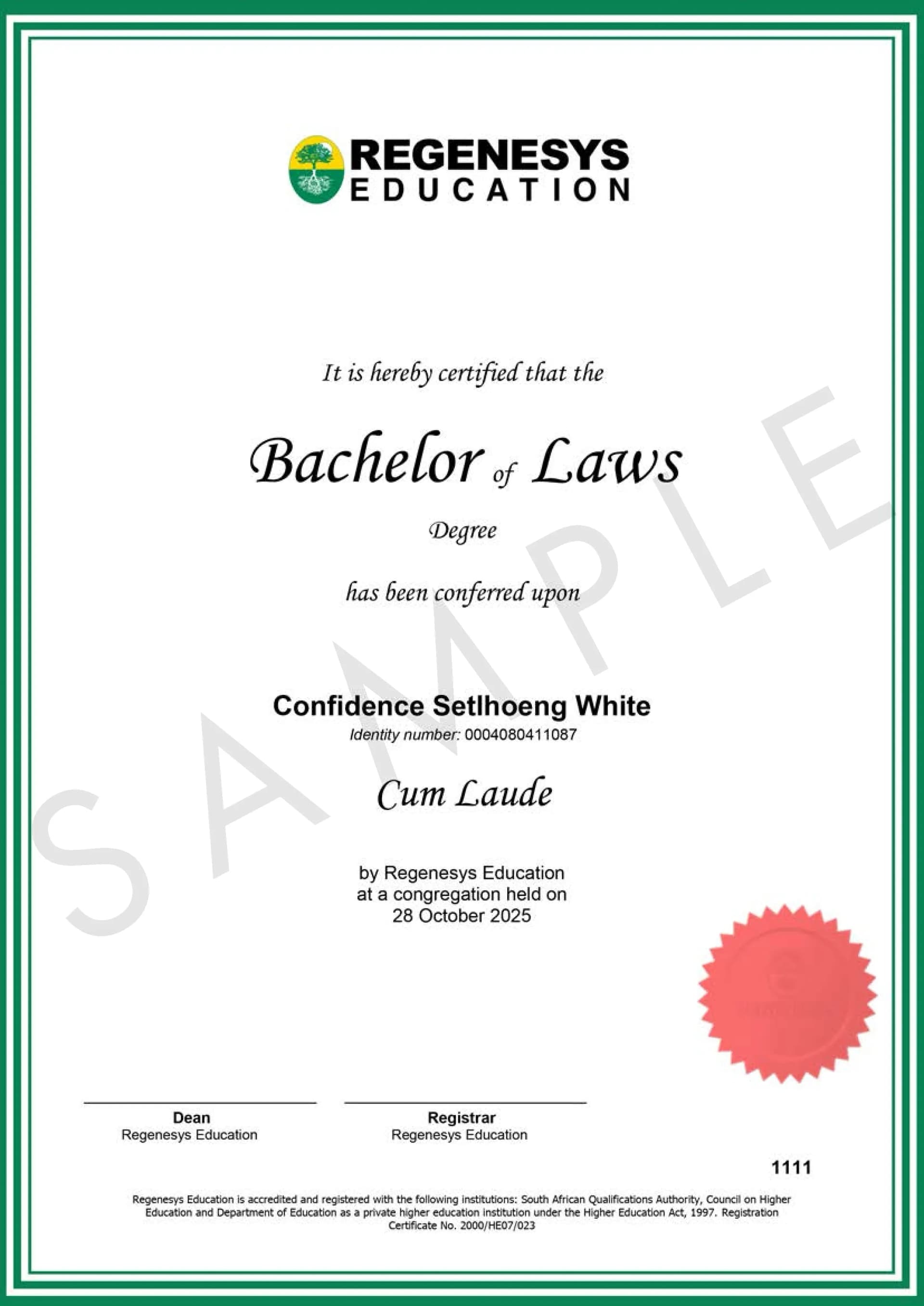 LLB - Bachelor of Laws Degree Course