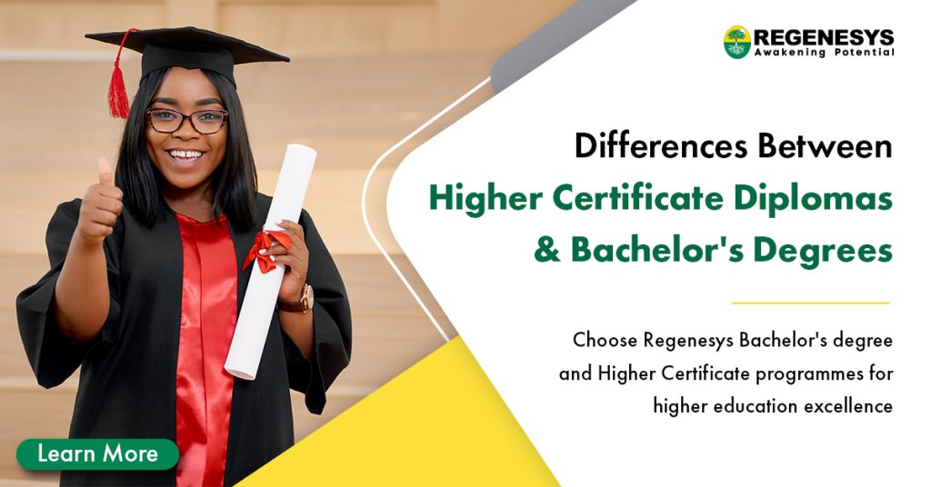 Difference Between Higher Certificate Diploma and Bachelor's Degree